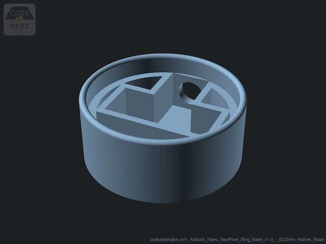 Arduino Nano NeoPixel Ring Base - Code and Make