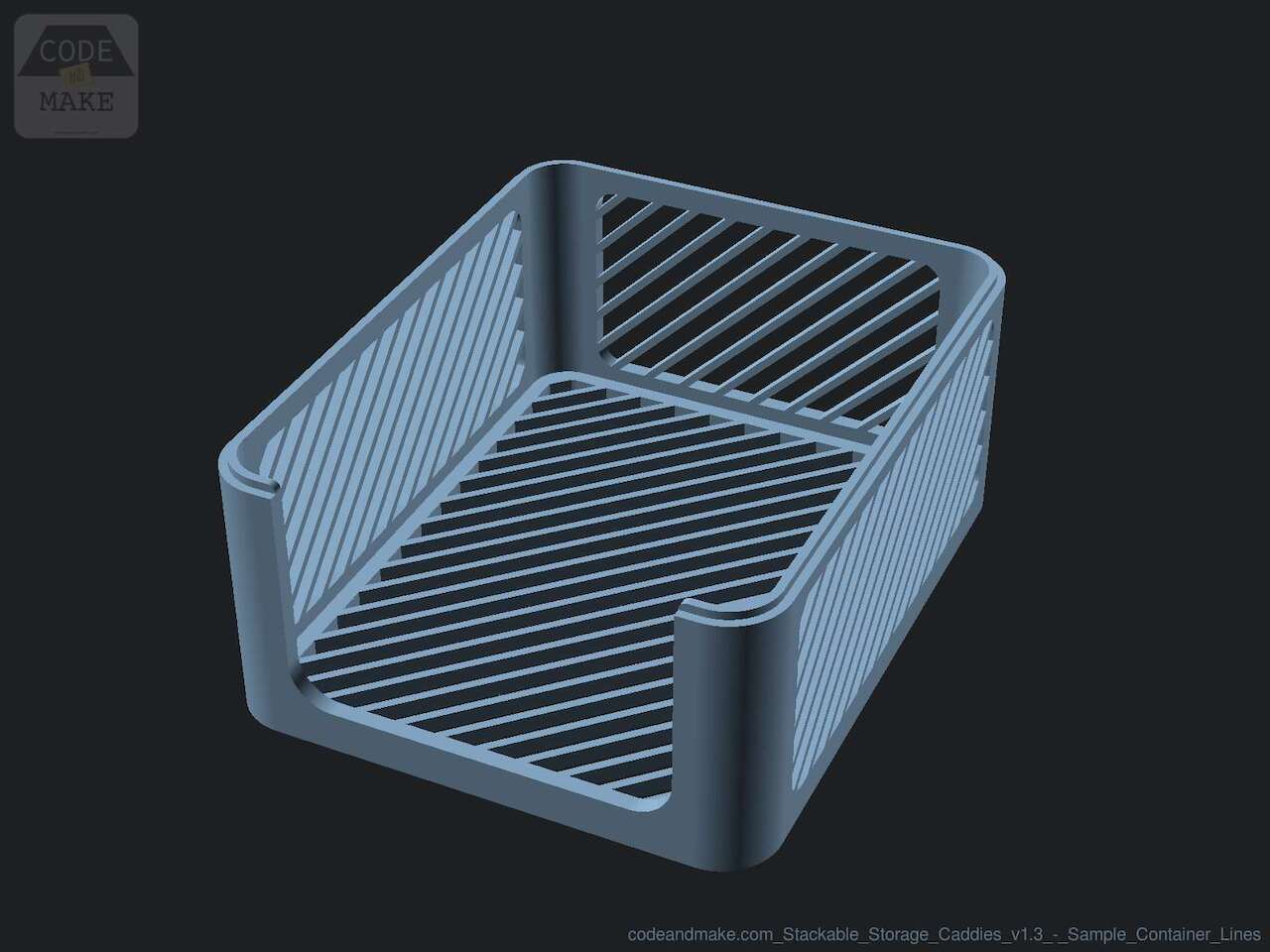 Stackable Storage Caddies - Code and Make